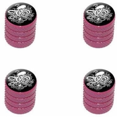 Nautical Star Black Tire Rim Wheel Aluminum Valve Stem Caps, Multiple ...