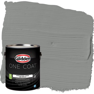 Glidden One Coat Interior Paint and Primer, Phoenix Fossil / Gray, 1 ...