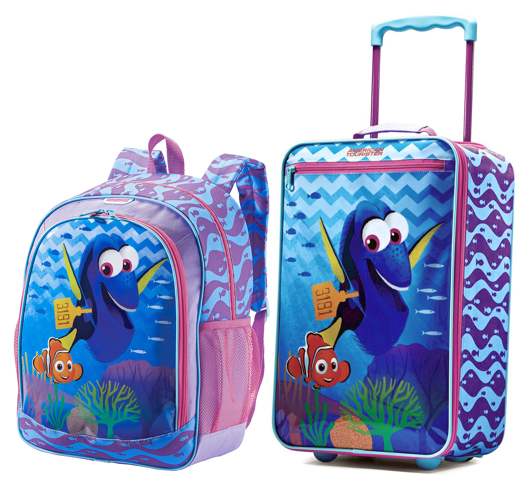 American Tourister Disney Collection 18 inch Upright and Backpack Set ...