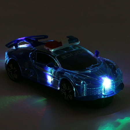 LED Light Car Toy Funny Battery Powered Police Car Toy Racing Model Car ...