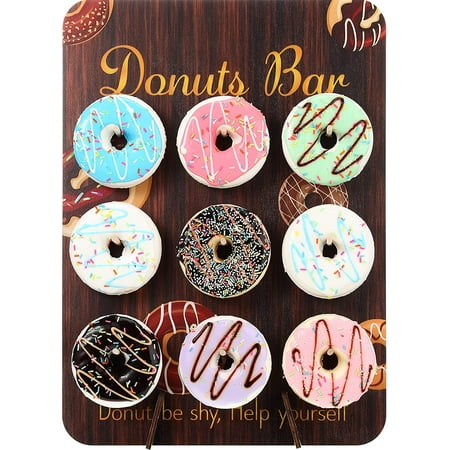 NETSENGWooden Donut Display Stand DIY Donuts Board Table Stands ...
