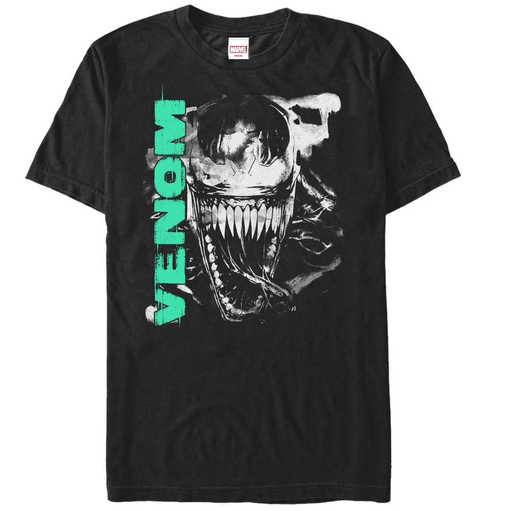 Men's Marvel Venom Teeth Graphic Tee Black Small - Walmart.com