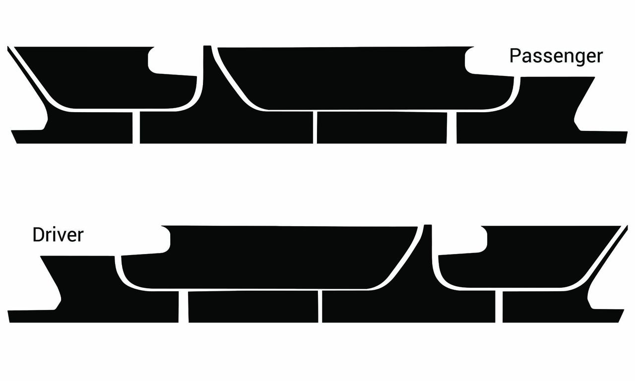 Collectible Decals Vinyl Rocker Panel Decal Kit for 18+ Wrangler JLU ...