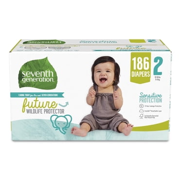 Seventh Generation Free & Clear Diapers, Size 4, 54 Diapers - Walmart.com