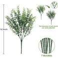 4PACK Artificial Rosemary Plants Fake Greenery Leaves Bushes Evergreen ...