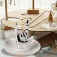 Ceramic Gesture Ring Rack Jewelry Plate Hand Display Rack Dresser ...
