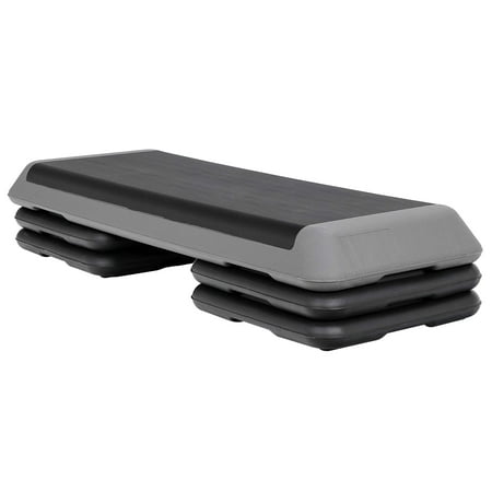 Saturnpower Aerobic Exercise Workout Step Platform with 4 Risers, 43 ...