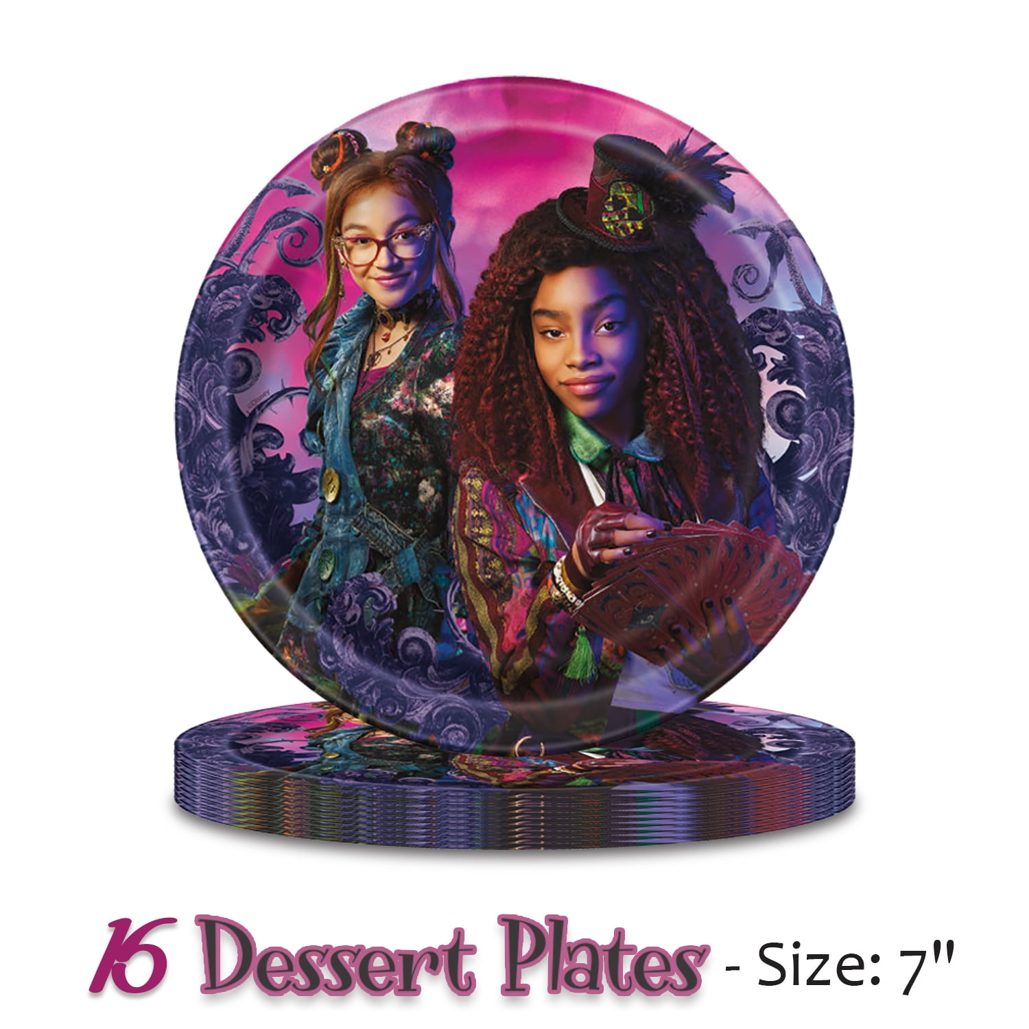 Descendants 3 Party Supplies for 16 – Large Plates, Dessert Plates ...