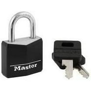 Master Lock 141D 1-9/16" Black Vinyl Cover Brass Padlock - Walmart.com