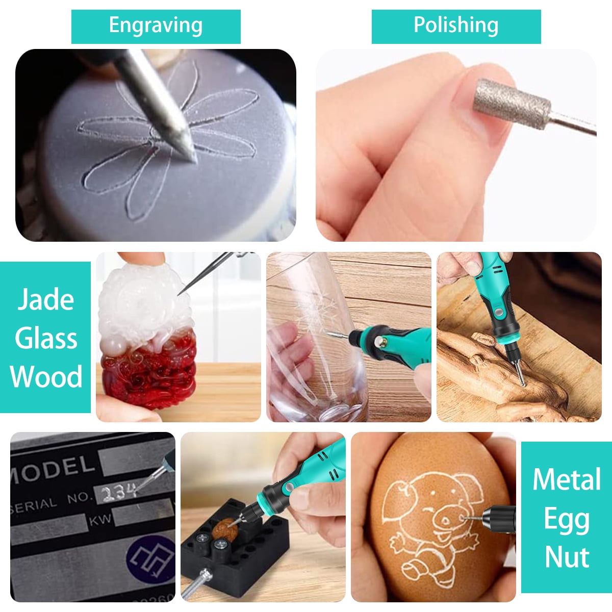 Buy Electric Engraving Pen Cordless Micro Carving Pen with 3 Adjustable ...