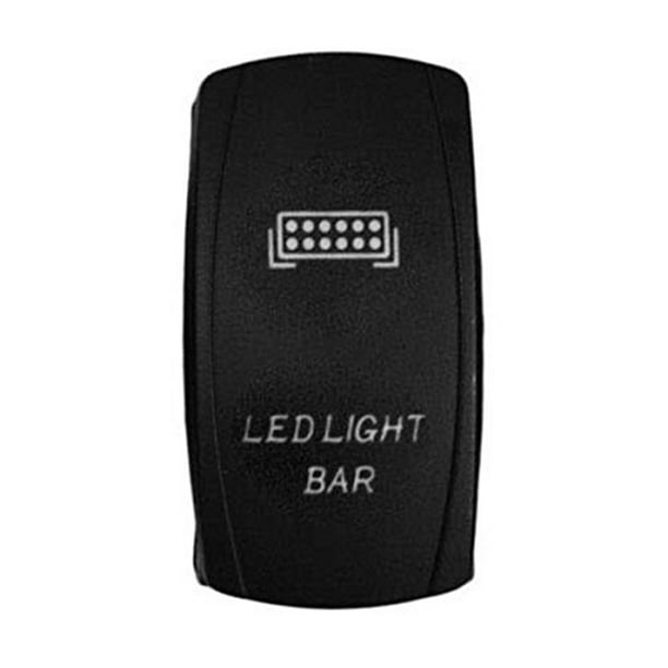 SuperATV 12V/20A Momentary Off|Road Rocker Switch for LED Light Bar ...