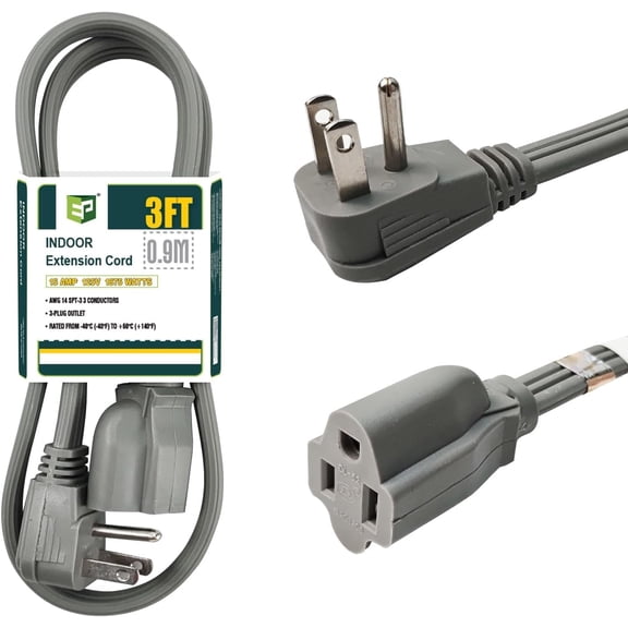 EP 15 Ft Heavy Duty Appliance Extension Cord - 14 Gauge 3 Prong ...