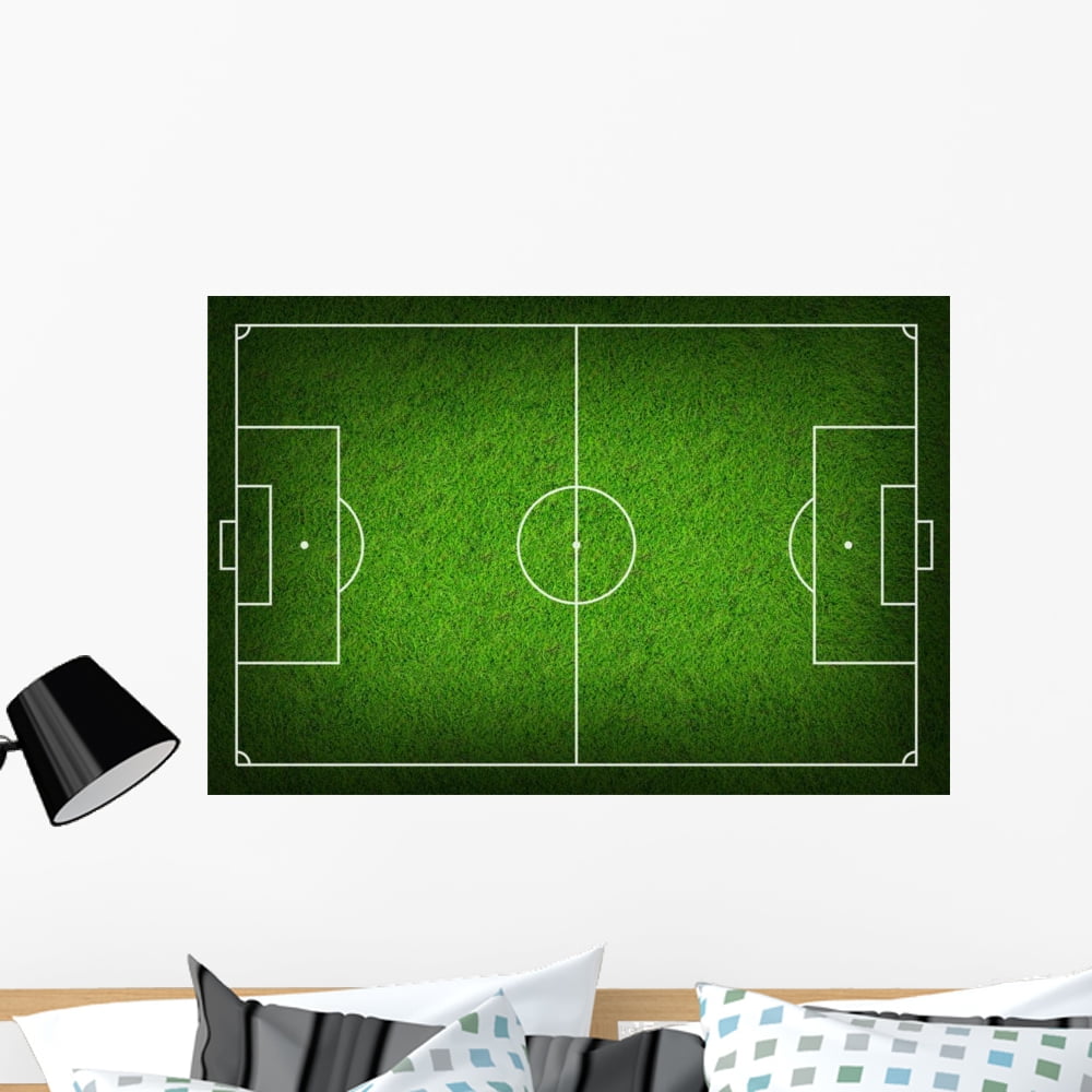 Soccer Field Wall Mural by Wallmonkeys Peel and Stick Graphic (36 in W ...