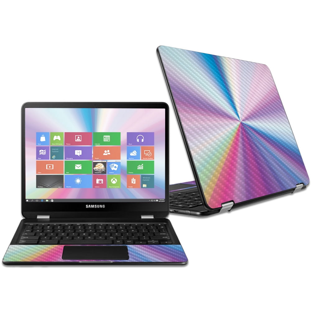 Carbon Fiber Skin Compatible With Samsung Chromebook Pro 12.3" Rainbow ...