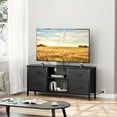 GIKPAL Entertainment Center, Black Dresser TV Stand for TVs Up to 50 ...