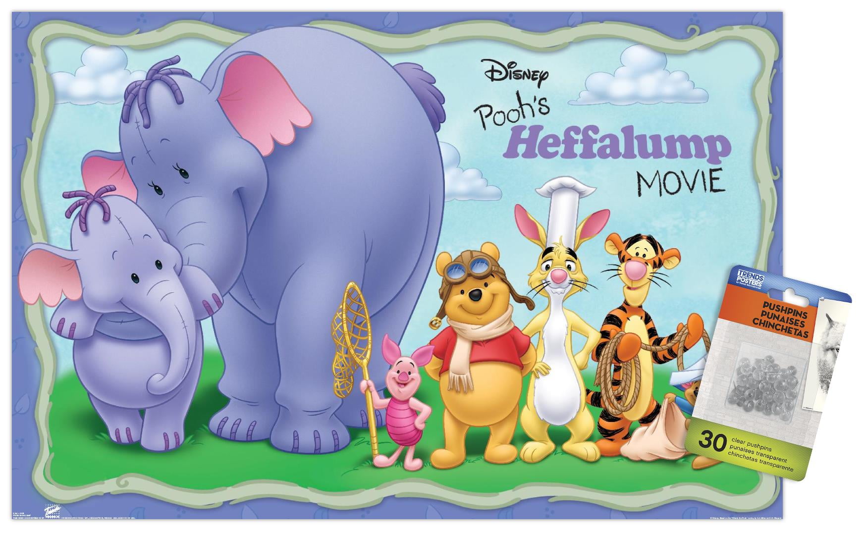 Disney Winnie The Pooh - Heffalump Wall Poster with Push Pins, 14.725 ...