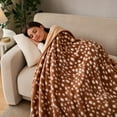 Soft Deer Print Nap Blanket, Plush Fur Plush Throw with Deer Pattern ...