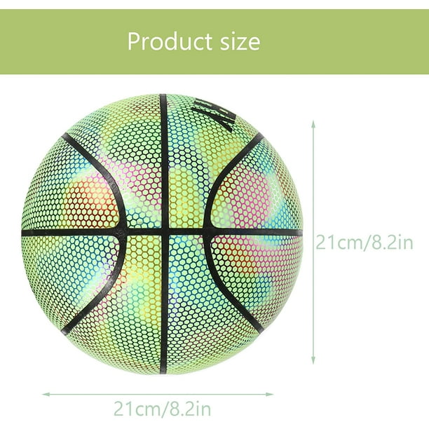 Glow- in- The- Dark Basketball Fluorescent PU Ball Light Reflect ...