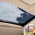 Blue Marble Crack Window Privacy Film Stain Glass,Reusable Decorative ...