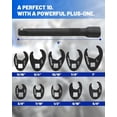 Crows Foot Wrench Set, 11 count Crowfoot Wrench Set for 3/8" Drive with ...