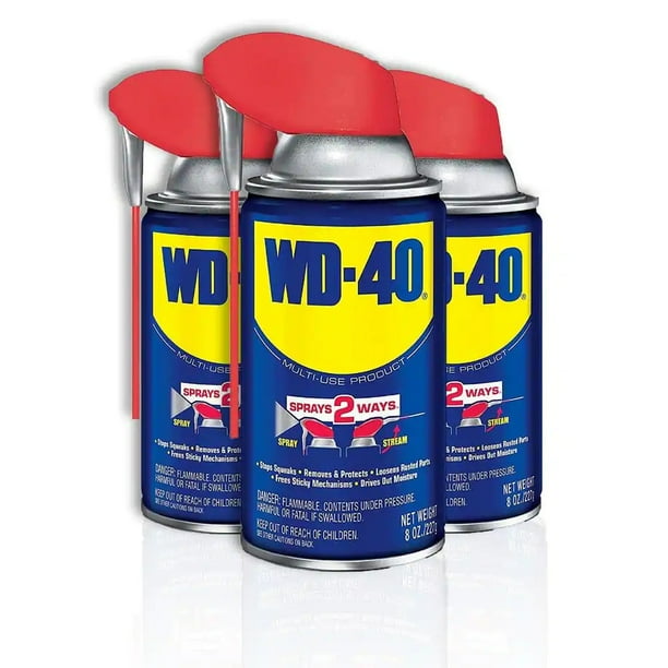 WD-40 8 oz. Original WD-40 Formula, Multi-Purpose Lubricant Spray, 3 ...