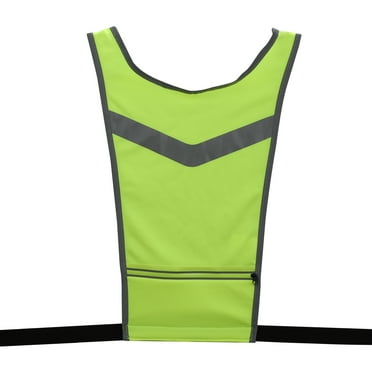 Athletic Works Neon Green LED Adjustable Rope Safety Vest Reflective ...