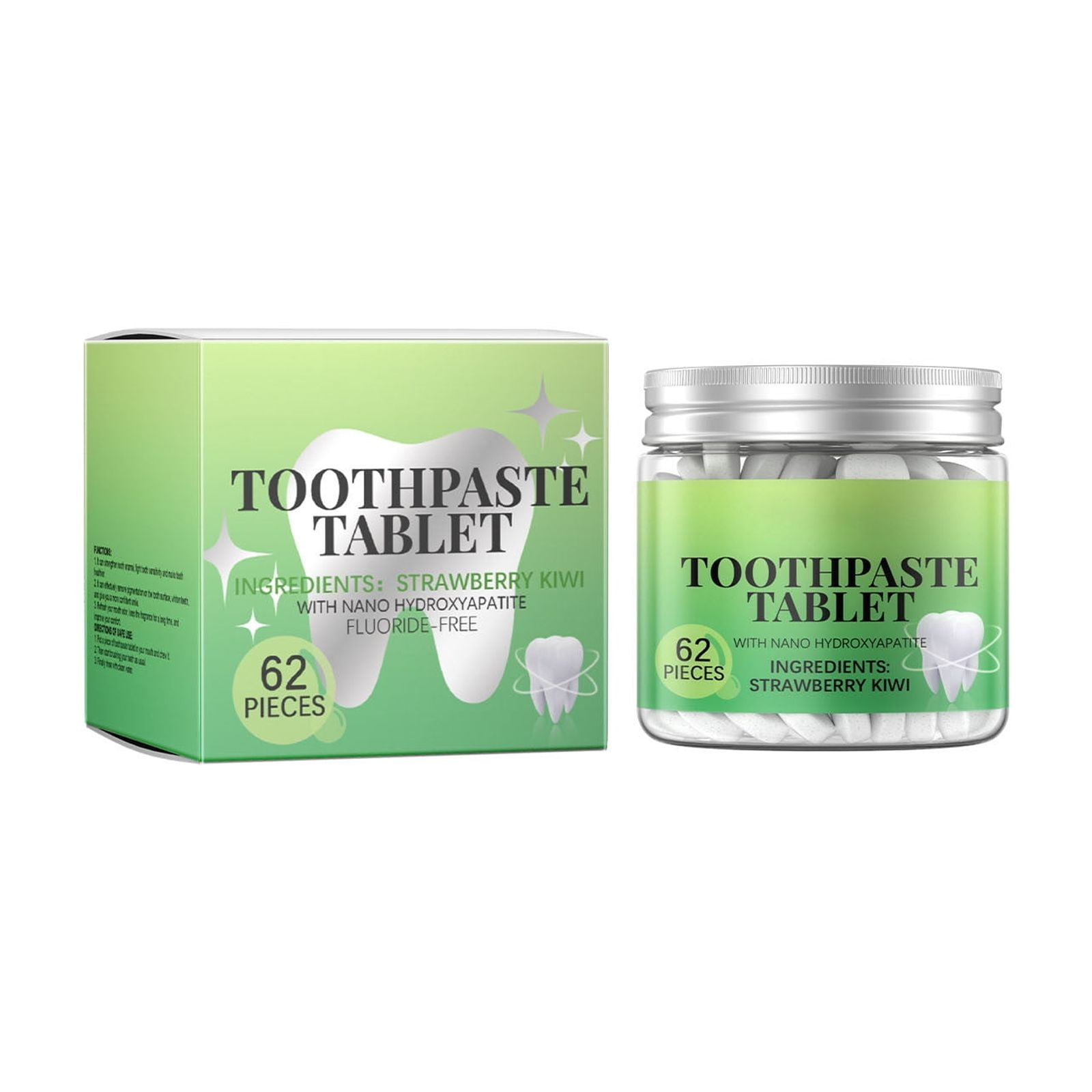 VOKE Toothpaste Tablets Peppermint Chewable Toothpaste Tablets For ...
