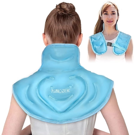 Neck Shoulder Ice Pack, Large Hot & Cold Compress Shoulder Therapy Wrap ...