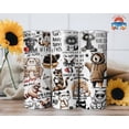 Bumpkit Skinny Tumbler with Straw, Animal Cat Dog Quotes, Introvert ...