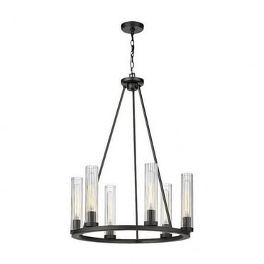 5 Light Linear Chandelier in Contemporary Style-14.75 inches Tall and 4 ...