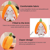 Cutte Bunny Plush Carrot Rabbit Plush Toys,Soft Cartoon Stuff Animals ...