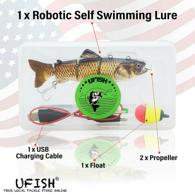 UFISH - Electric Fishing Lure for Bass Pike Musky Walleye - Walmart.com