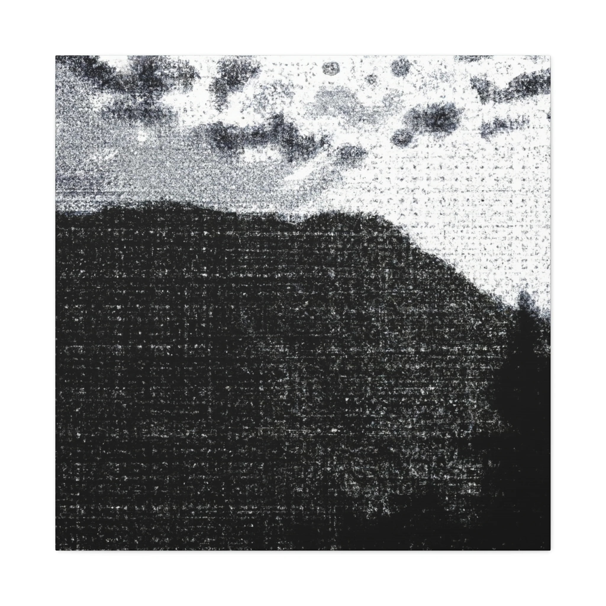 Majestic Mountain Pointillism - Canvas - Walmart.com