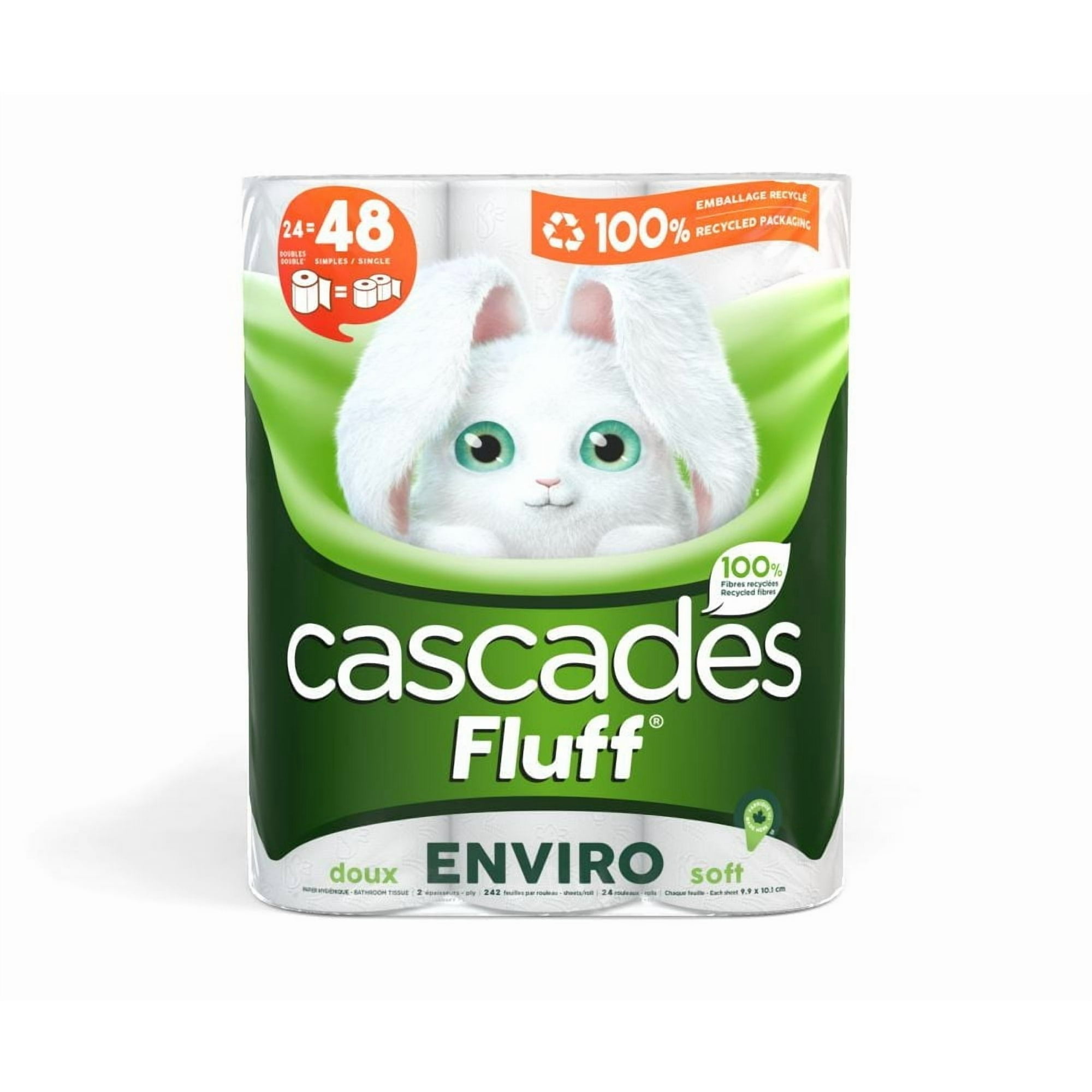 Click here for Cascades Fluff Enviro Bathroom Tissue  24 Double R... prices