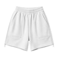 Athletic Shorts for Women Summer Casual Side Zipper Elastic Waist ...