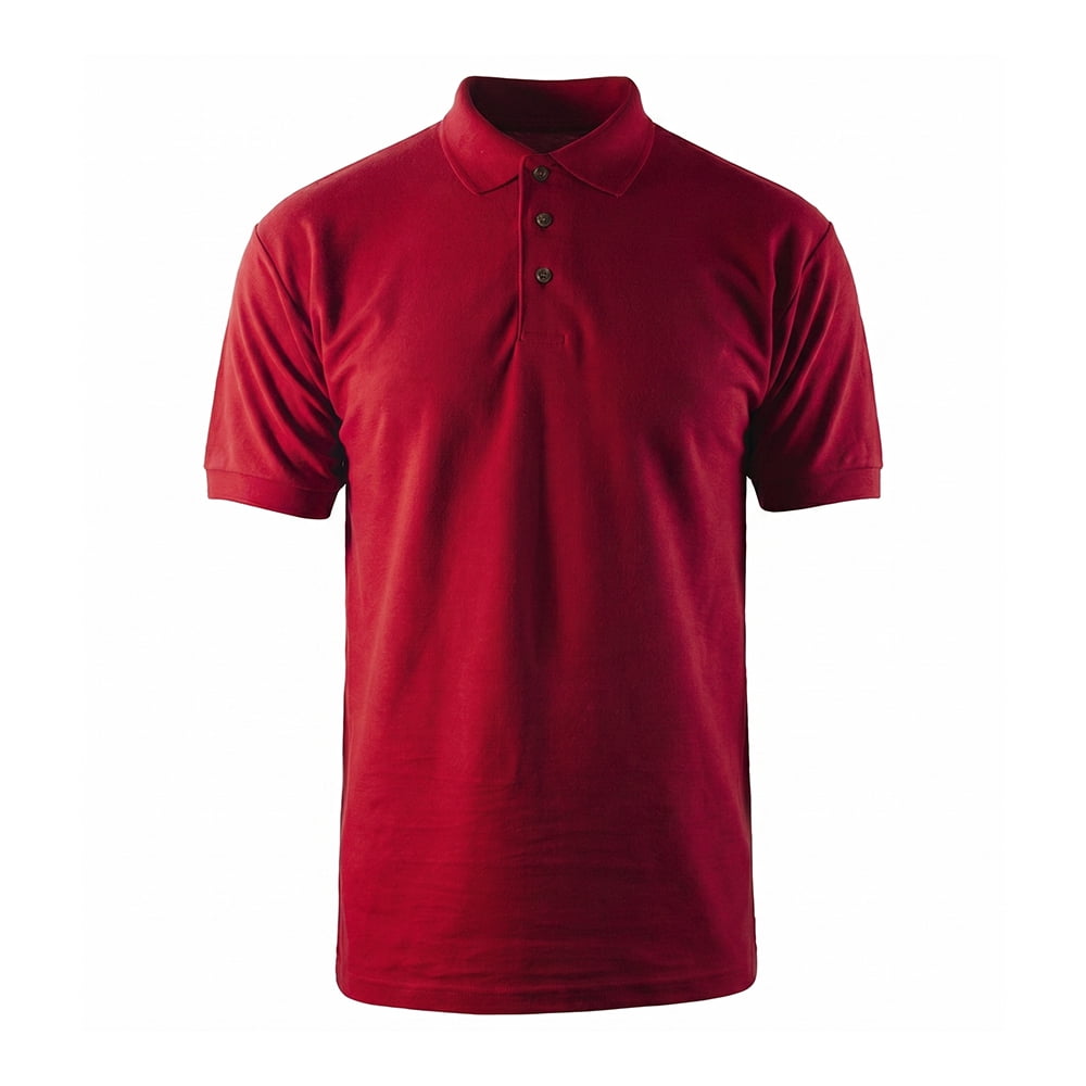 Playera Polo Pique Simply Basic para Hombre Manga Corta Rojo Talla G ...