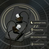 BASN MMCX Triple Driver in-Ear Monitors with Rich Bass, HiFi Stereo IEM ...