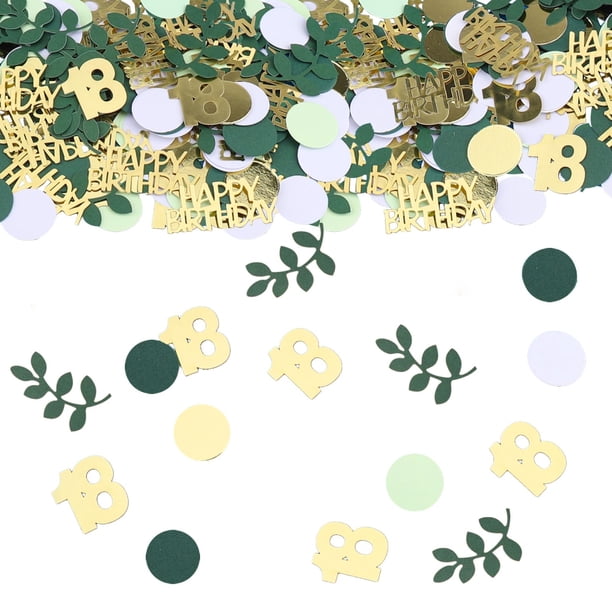 Confetti 18th birthday decoration, 200 pieces table decorations 18th ...