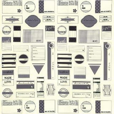 June Tailor 8.5" x 11" White Iron On Personalized Quilt Label Fabric ...