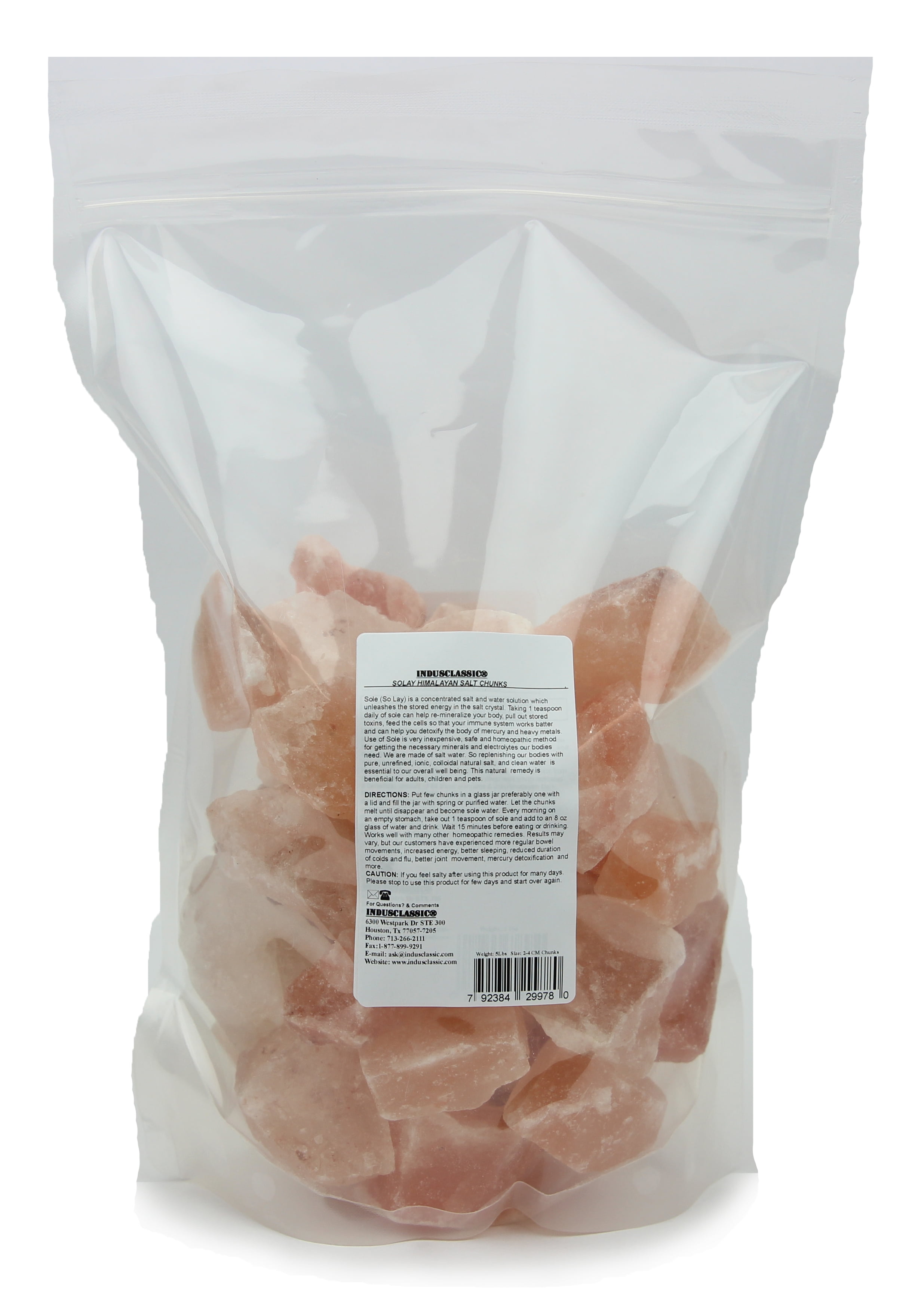 IndusClassic 5 lbs Sole Himalayan Salt Chunks Stone, Increase Hydration ...