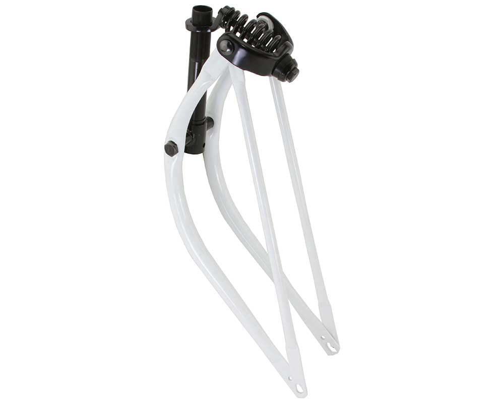Bike 20 Bent Spring Fork 1 Inch White/Black. - Walmart.com