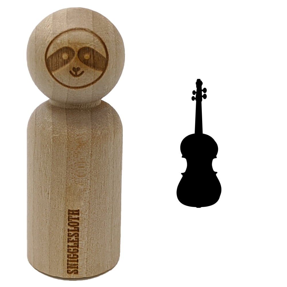 Violin Music Instrument Silhouette Rubber Stamp for Scrapbooking ...