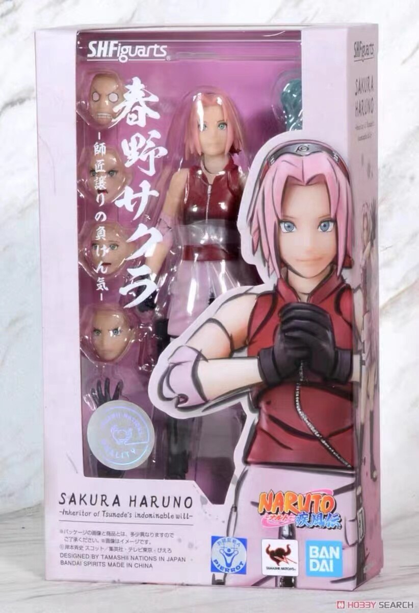 Bandai-figuras de acción de Naruto, Sasuke, Kakashi, Sakura, Uchiha, Madara, SHF, 2,0 Fivean ...