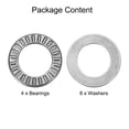 4 Sets NTA3244+2TRA Thrust Needle Roller Bearings, 2 x 2-3/4 x 5/64 ...