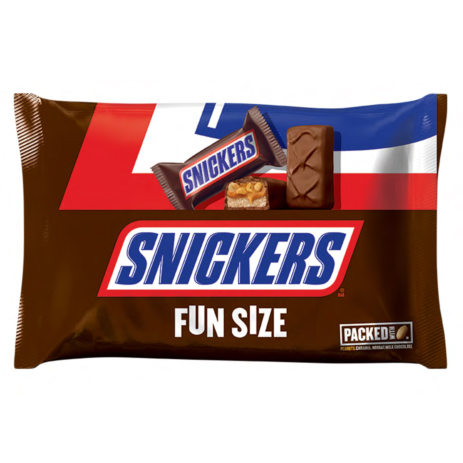 Snickers Chocolate Candy Bars Fun Size 10 59 Oz Walmart