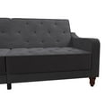 Novogratz Vintage Tufted Split Back Futon, Grey Velvet - Walmart.com