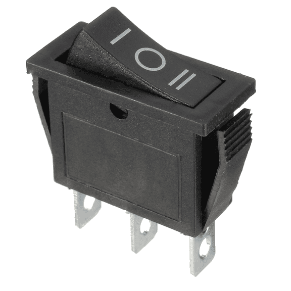 2x 12V Mini Black Square Rocker Power Button, ON/OFF Electrical Switch ...