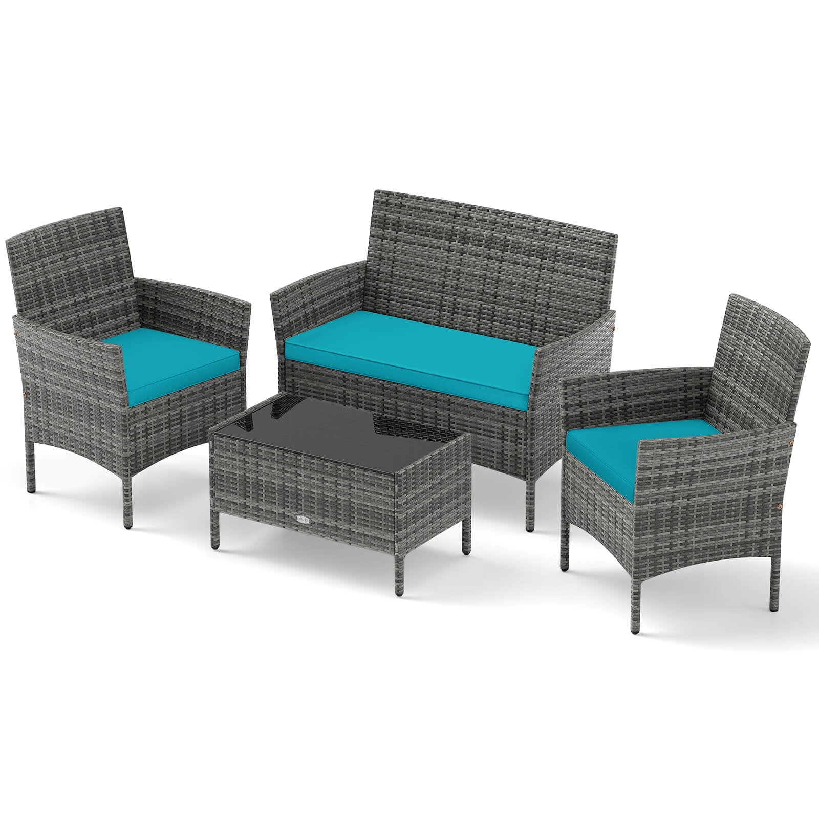 Click here for Costway 4 Pcs Patio Furniture Set With Washable Cu... prices