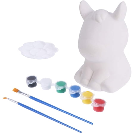 HTCM Paint Your Own Animal Money Box Kids Paint Set DIY Painting Animal ...