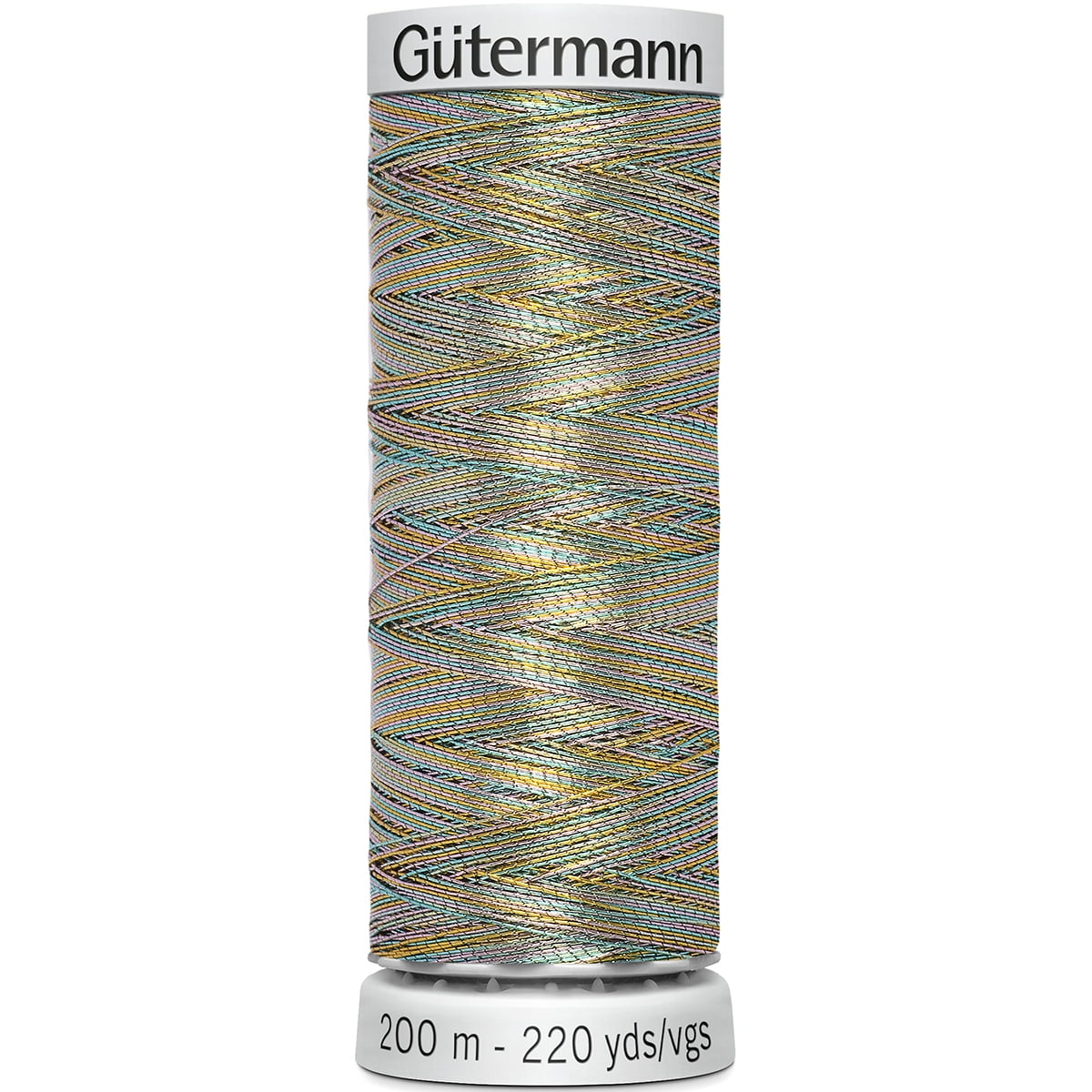 Gutermann Dekor Metallic Thread 200m/220yd-Variegated Blue Sky ...